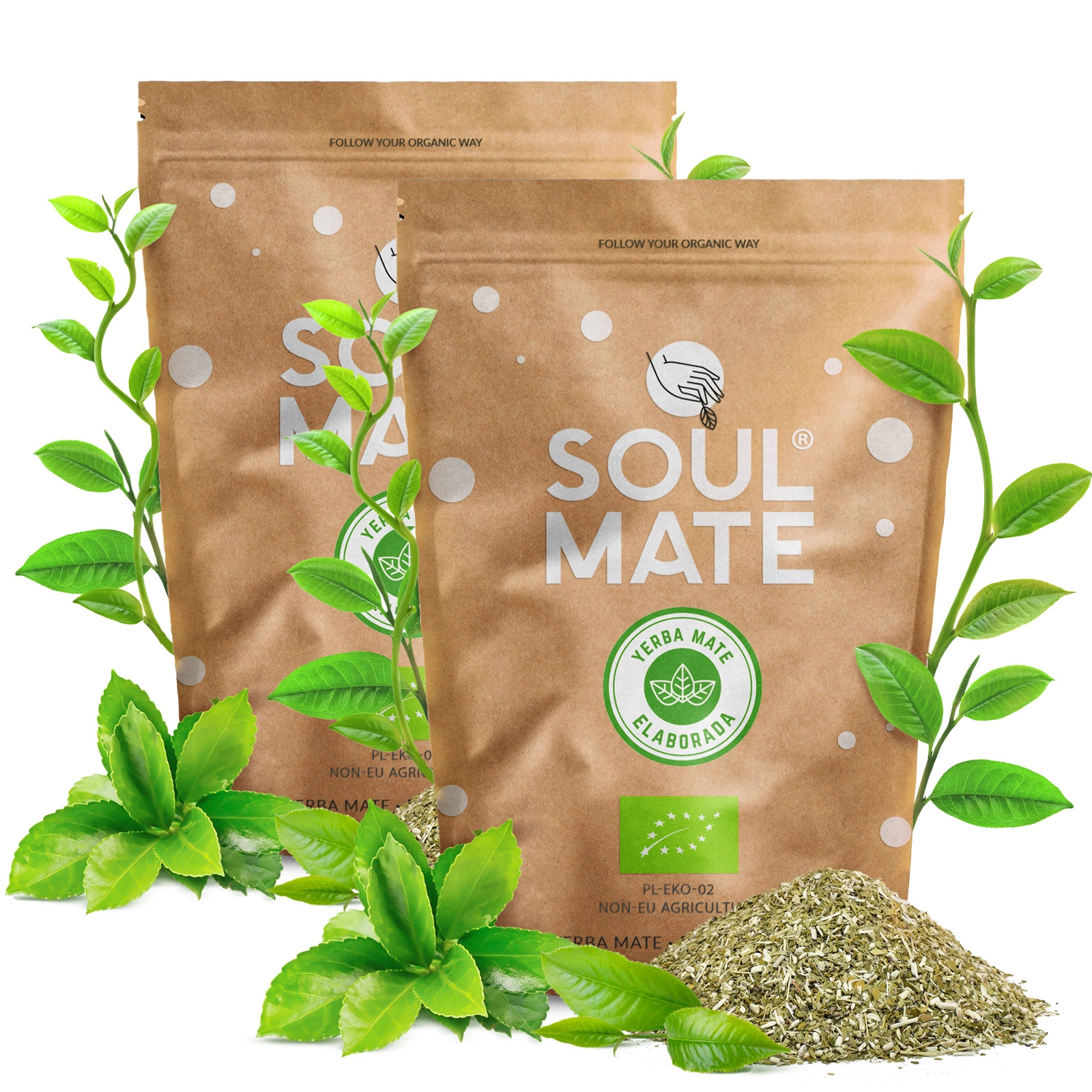 2x Soul Mate Organica Elaborada 500g (1kg) | MateMundo.dk